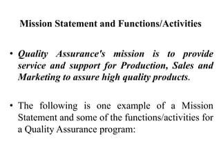 Seed quality assurance and control | PPTX