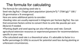 seed rate calculation with example of maize.pptx