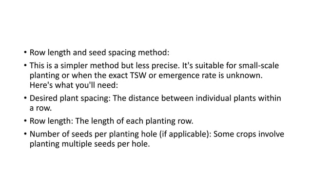 seed rate calculation with example of maize.pptx