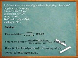 Seed rate calculation1 | PDF