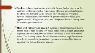 seed replacement rate.pptx agriculture seed science and technology | PPTX