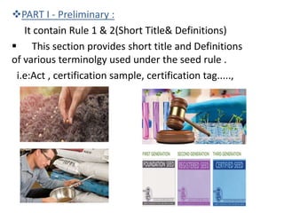 Seed rules , 1968 | PPTX