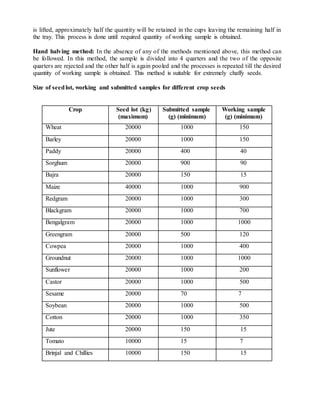 Seed sampling | DOCX