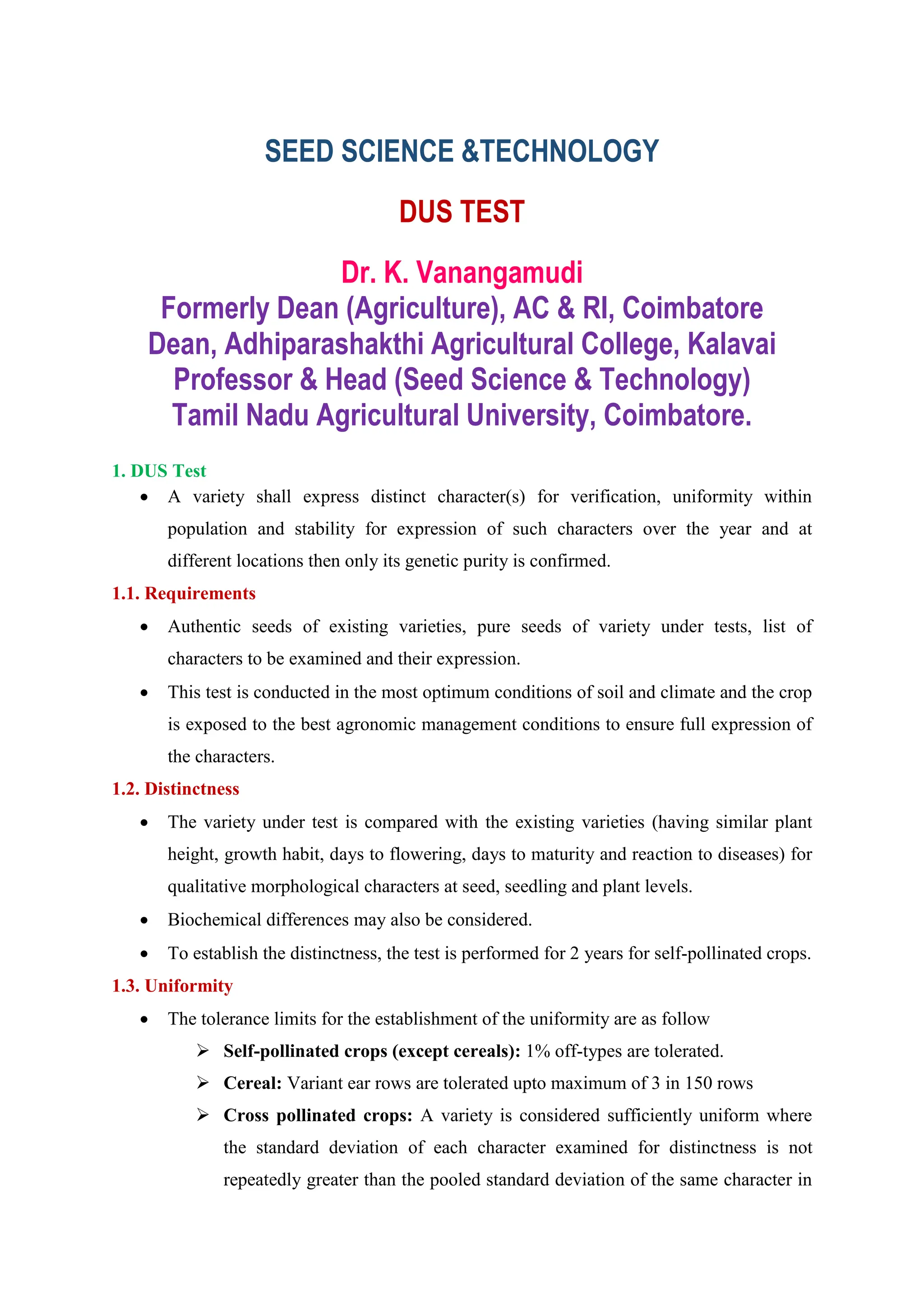 SEED SCIENCE & TECHNOLOGY - DUS TEST.pdf