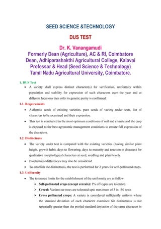 SEED SCIENCE & TECHNOLOGY - DUS TEST.pdf