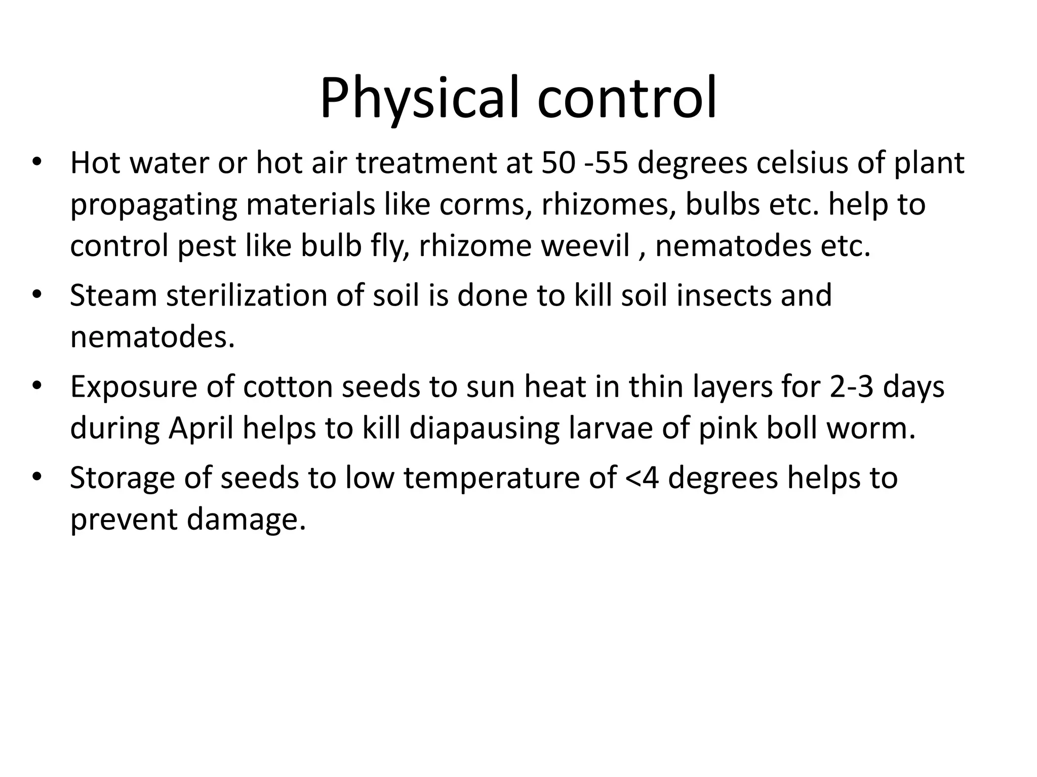 Seeds, corms, cuttings and cut flower treatments | PPTX