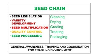 HOW TO IMPROVE SEED SYSTEM | PPTX