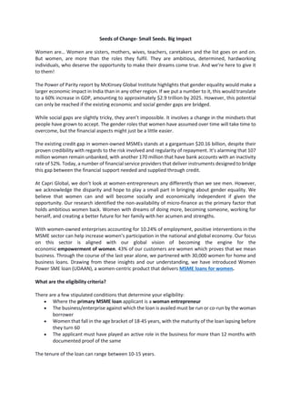 Seeds of change report | PDF