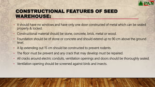 Seed storage | PPTX | Agriculture | Industries