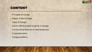 Seed storage | PPTX