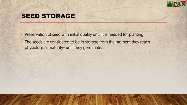 Seed storage | PPTX