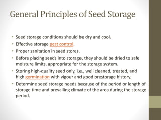 Seed Storage | PPTX