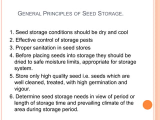 Seed storage | PPTX