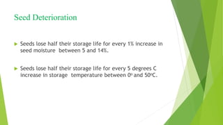 Seed storage and maintenance | PPTX