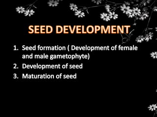 Seed structure and development | PPTX