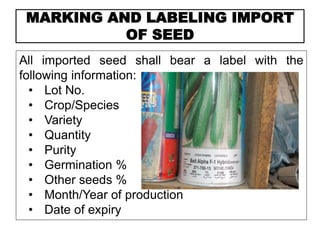 SEED SYSTEM IN PAKISTAN (STANDARDS AND PROCEDURES) | PDF