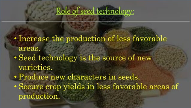 Seed Technology | PPTX