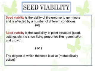 Seed technology | PPTX