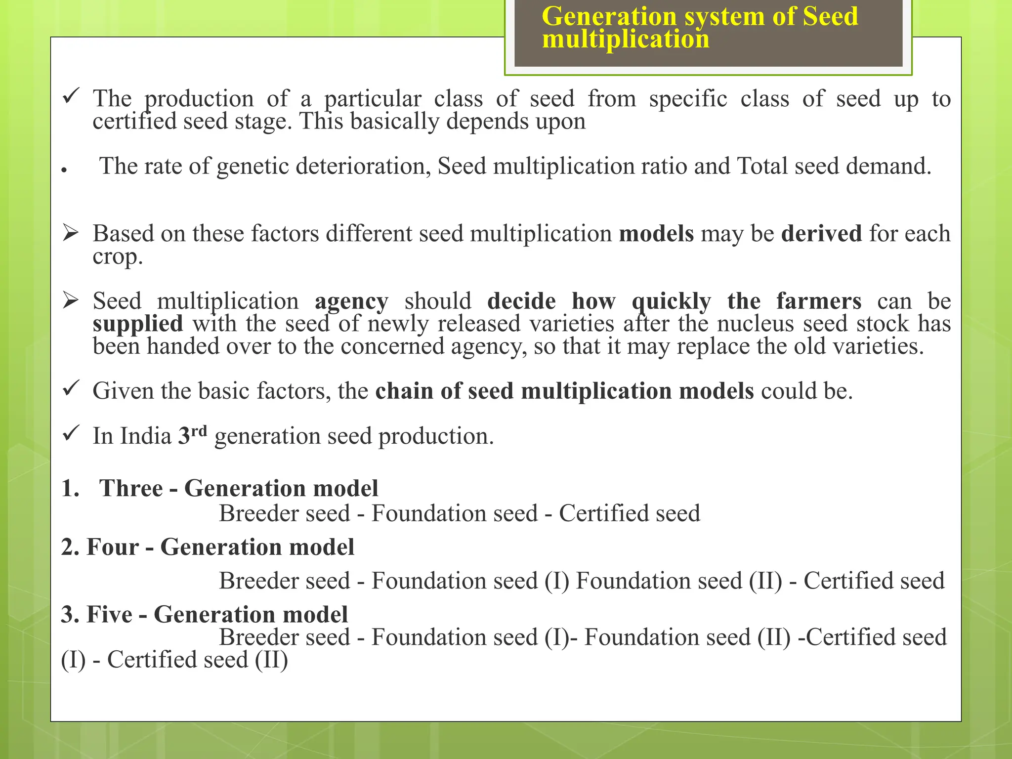 Seed technology concept, Seed formation, Structure, types of seed ...
