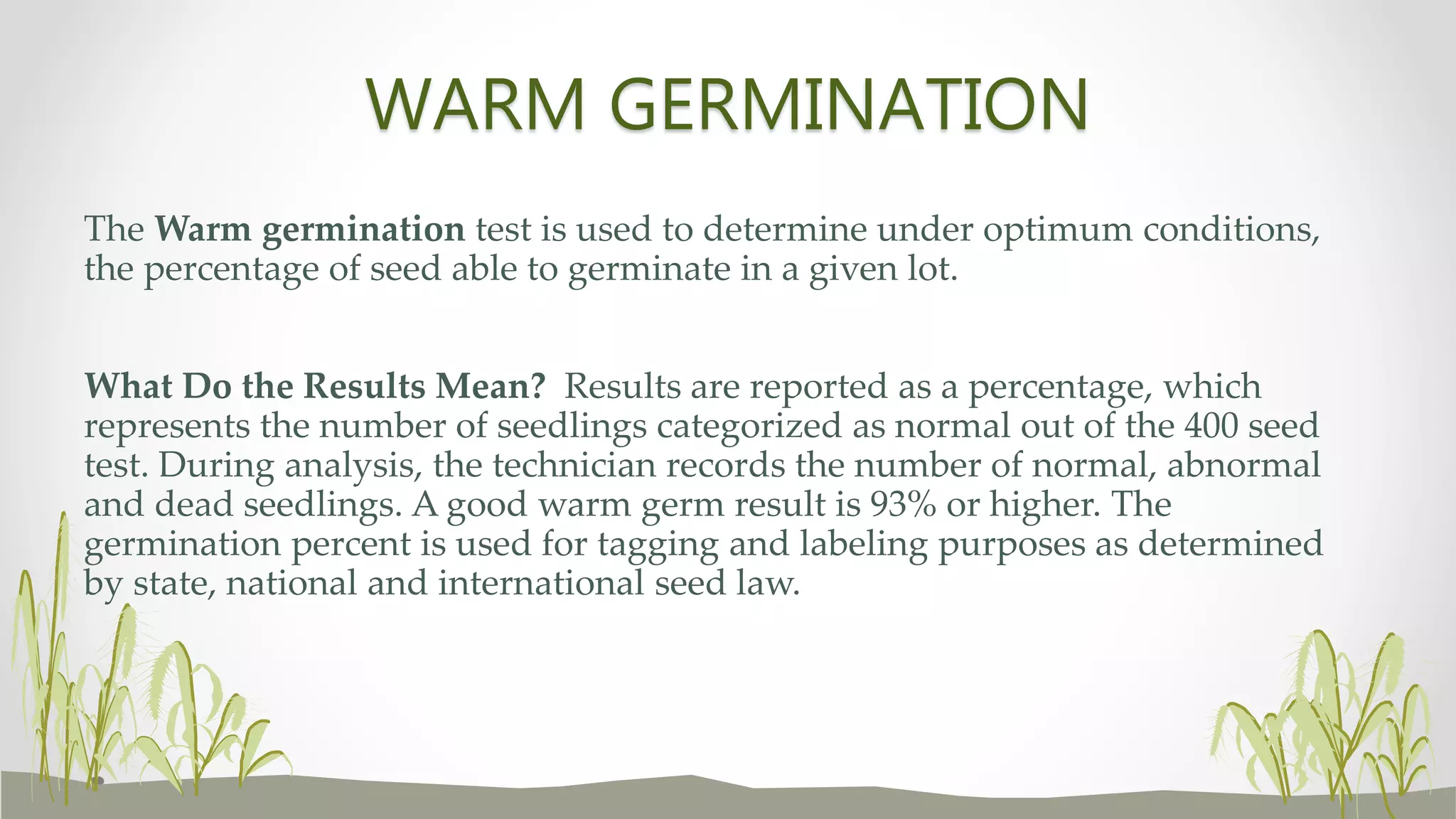 Seed testing and sampling | PPTX