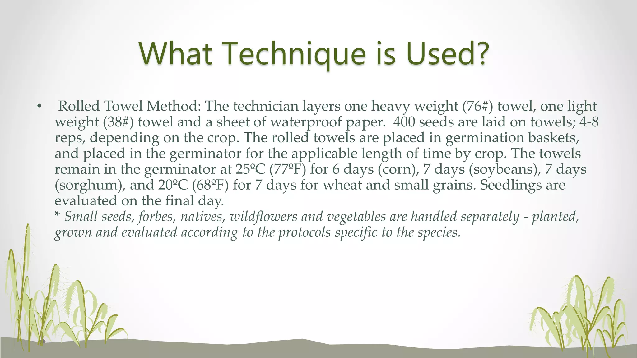 Seed testing and sampling | PPTX