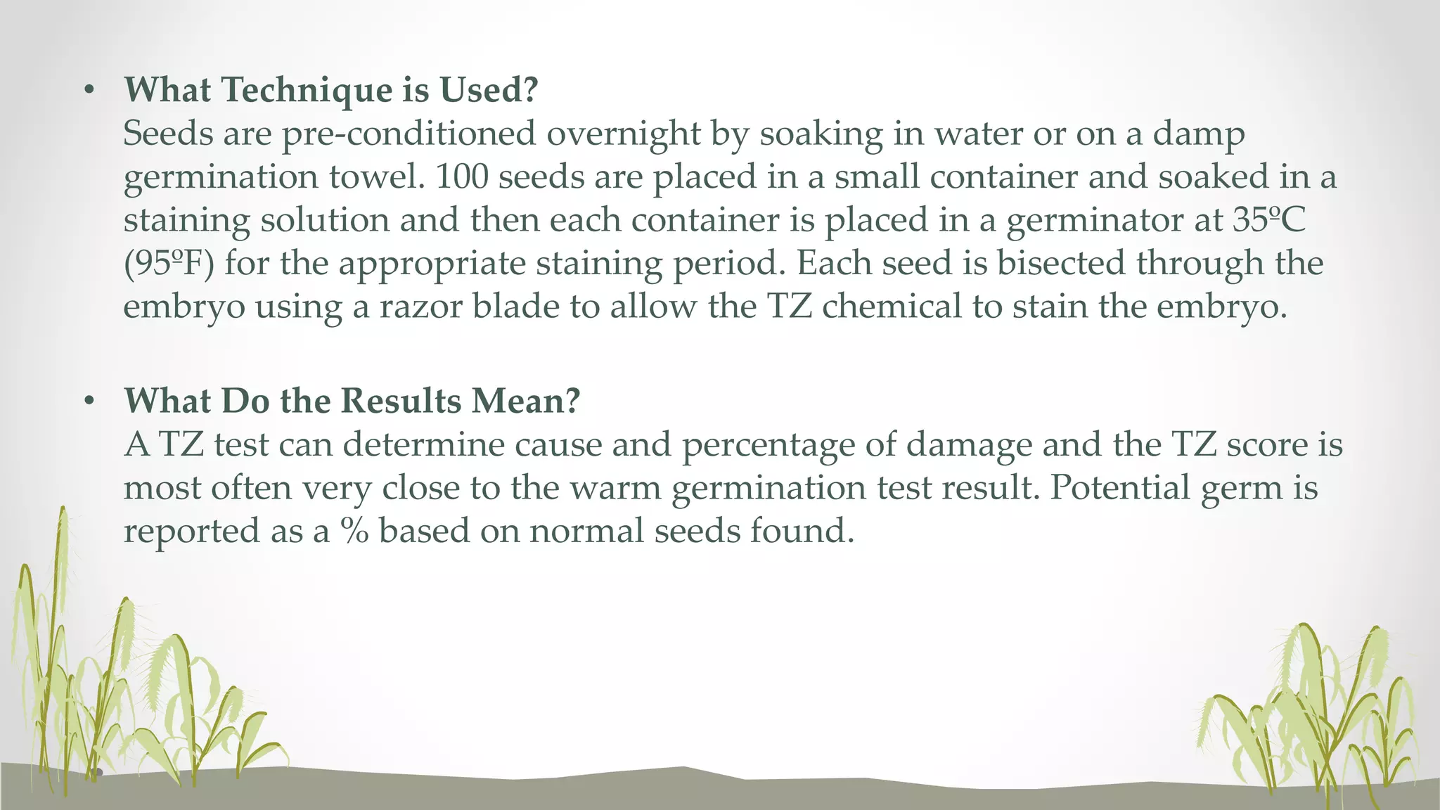 Seed testing and sampling | PPTX