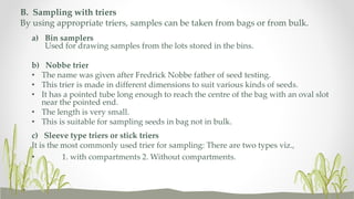Seed testing and sampling | PPTX
