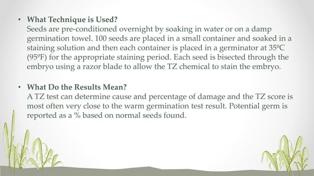 Seed testing and sampling | PPTX