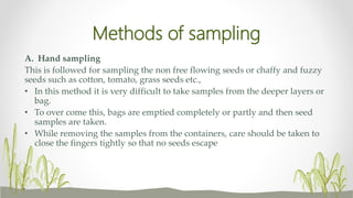 Seed testing and sampling | PPTX