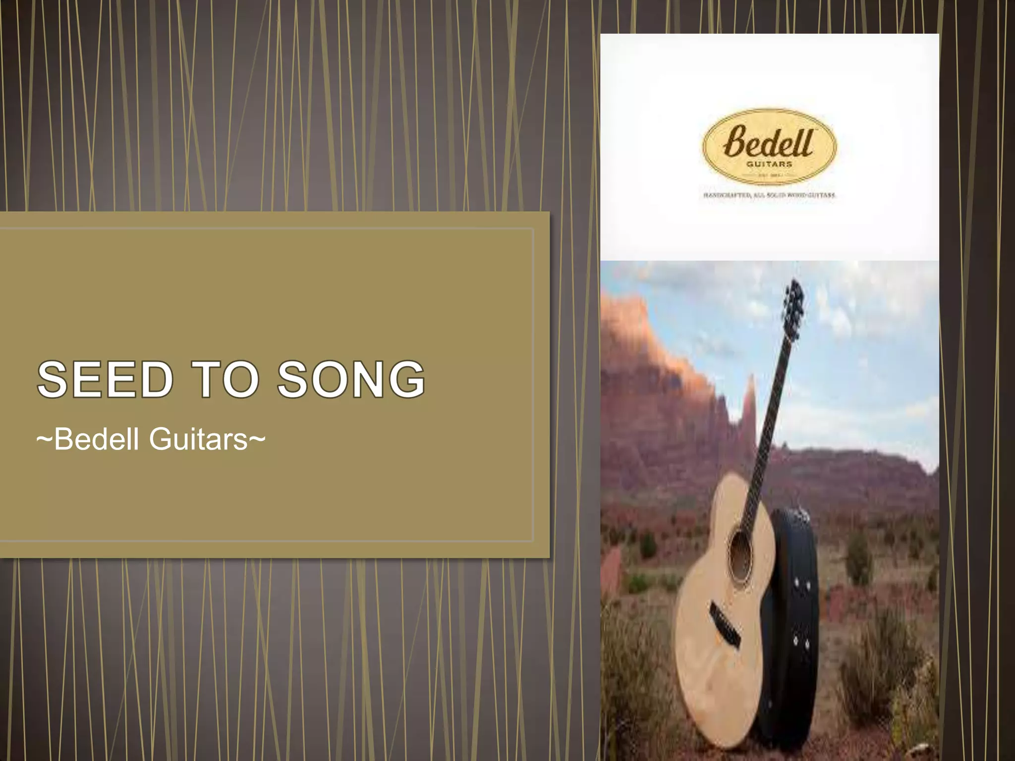 Seed to song bedell guitars | PPT
