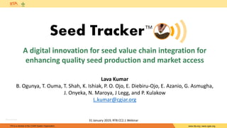A digital innovation for seed value chain integration for enhancing ...