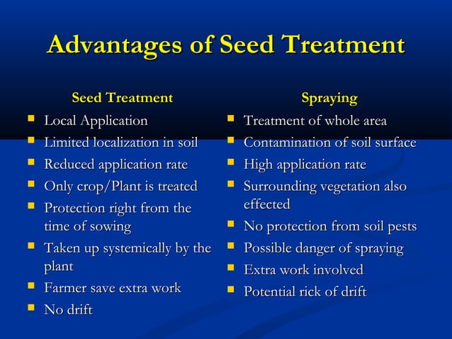 Seed treatment | PPT