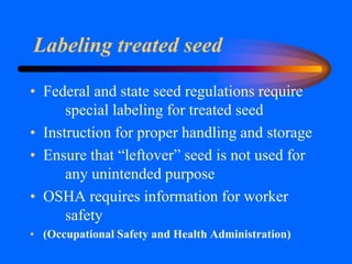 Seed treatment | PPTX