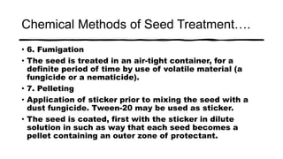 Seed treatment & methods | PPTX