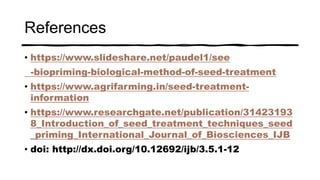 Seed treatment & methods | PPTX