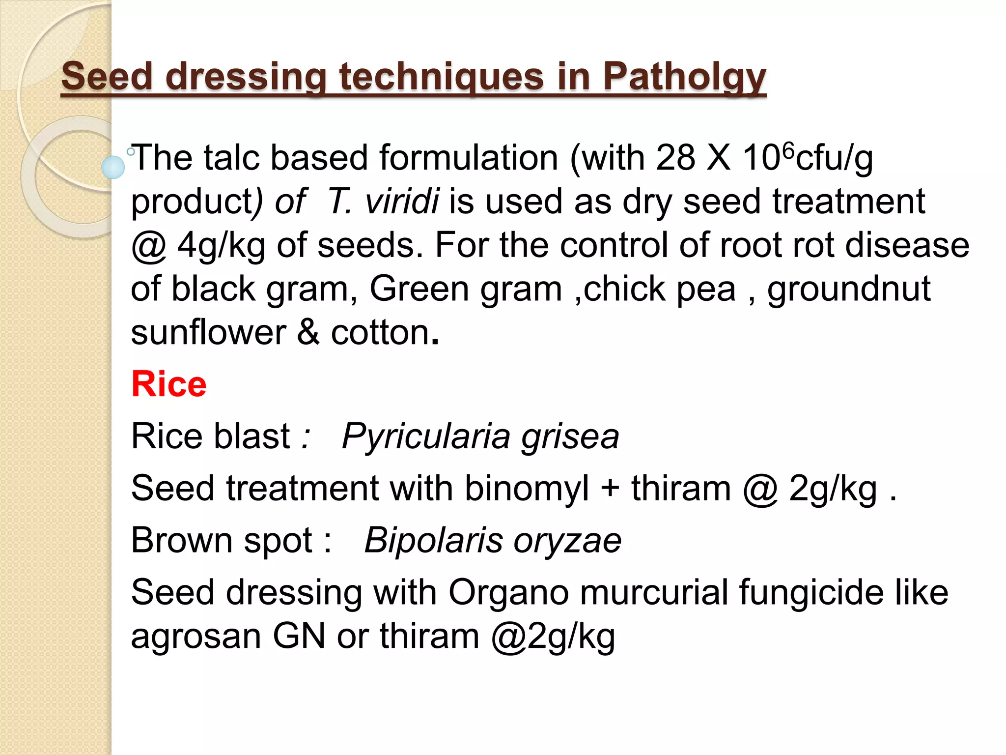 Seed treatment techniques | PPTX