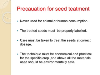 Seed treatment techniques | PPTX