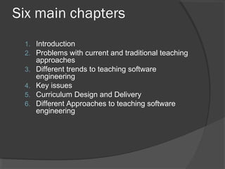 Software Engineering education and teaching | PPT