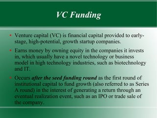 SEED & VC funding | ODP
