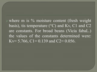 Seed viability equations and application of nomograohs in storage | PPTX