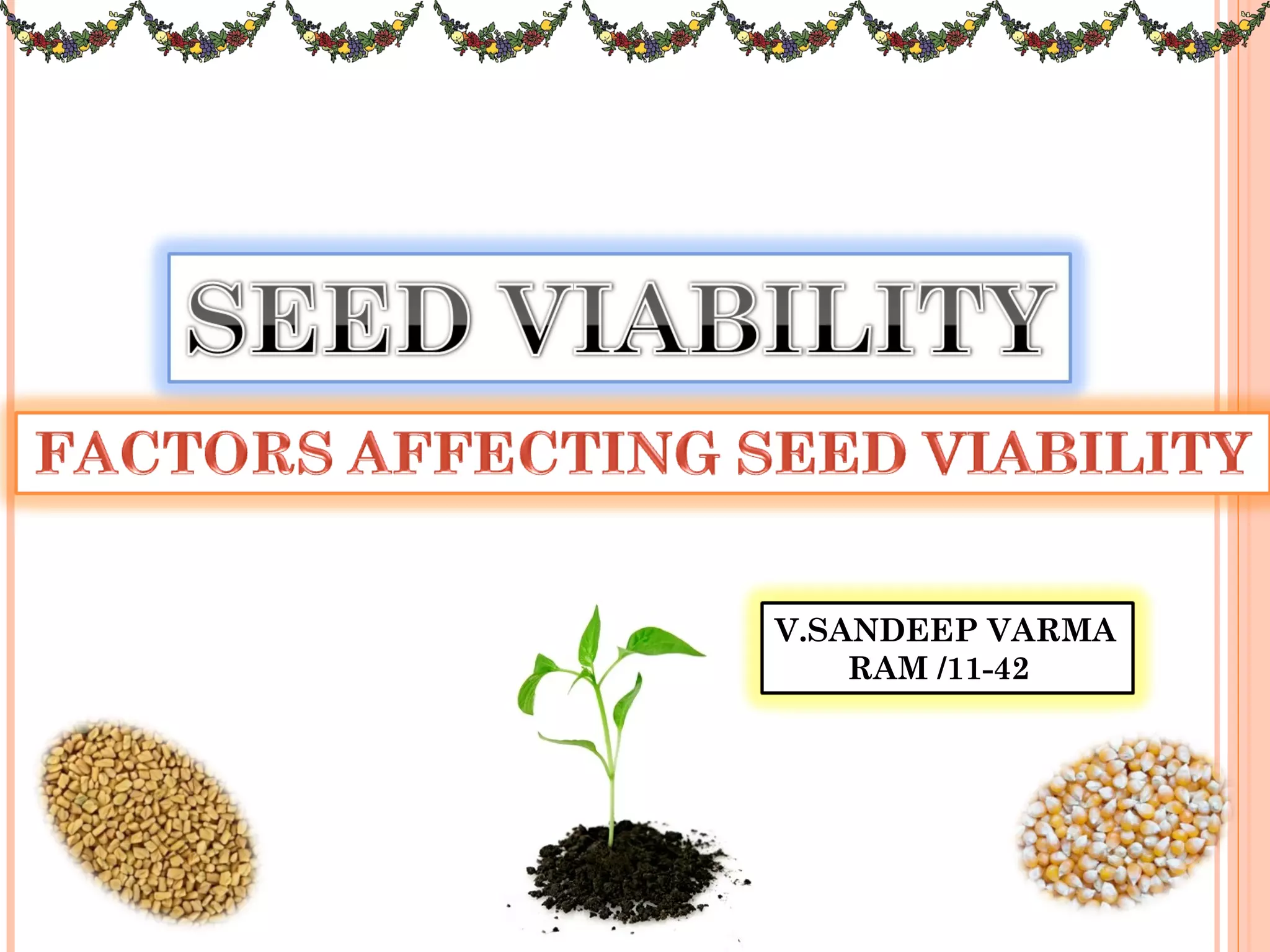 Seed viability | PPT