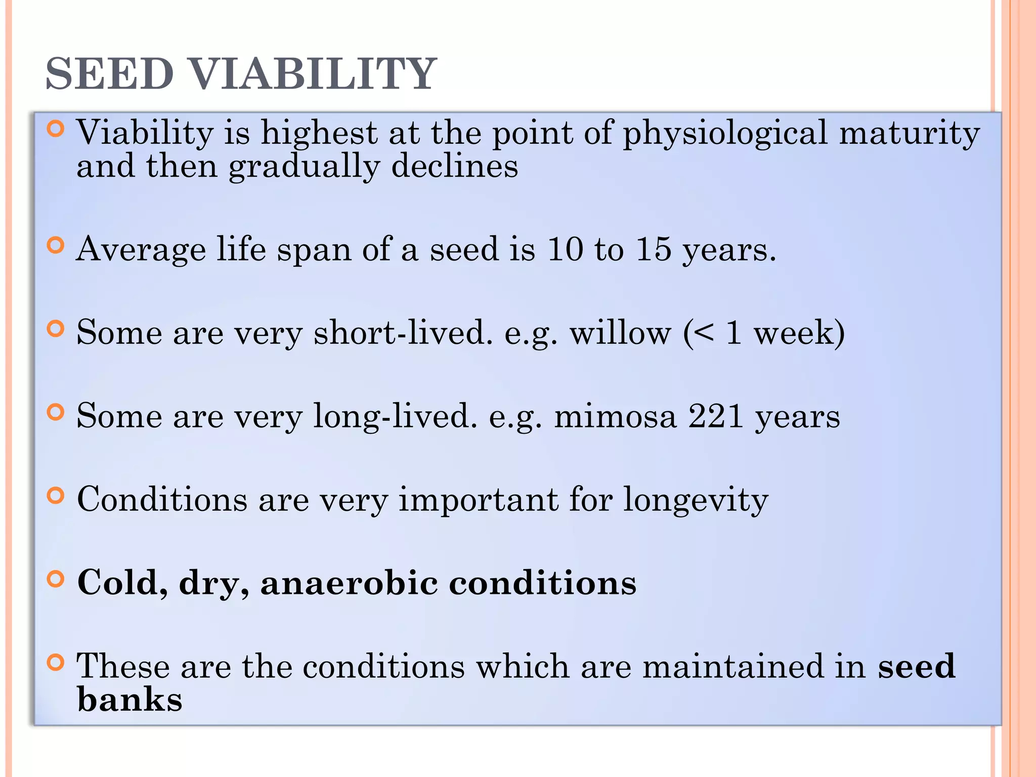 Seed viability | PPT