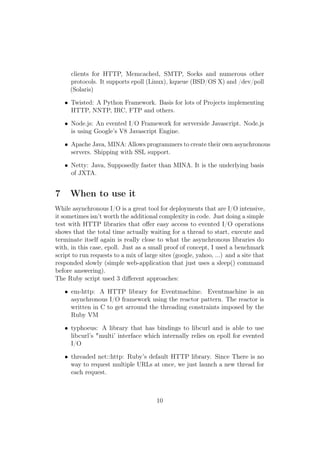 Eventdriven I/O - A hands on introduction | PDF
