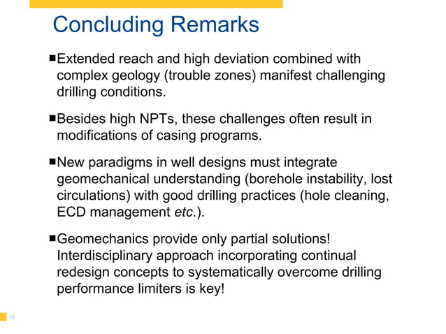 Integrating Geomechanics With Operational Practices Improves Extended ...