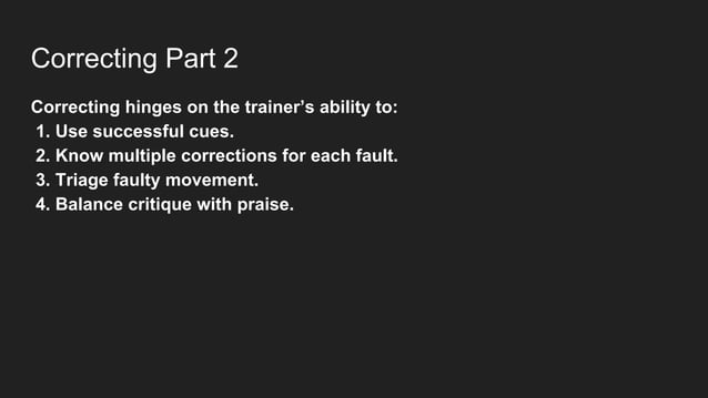 Seeing and Correcting | PPT