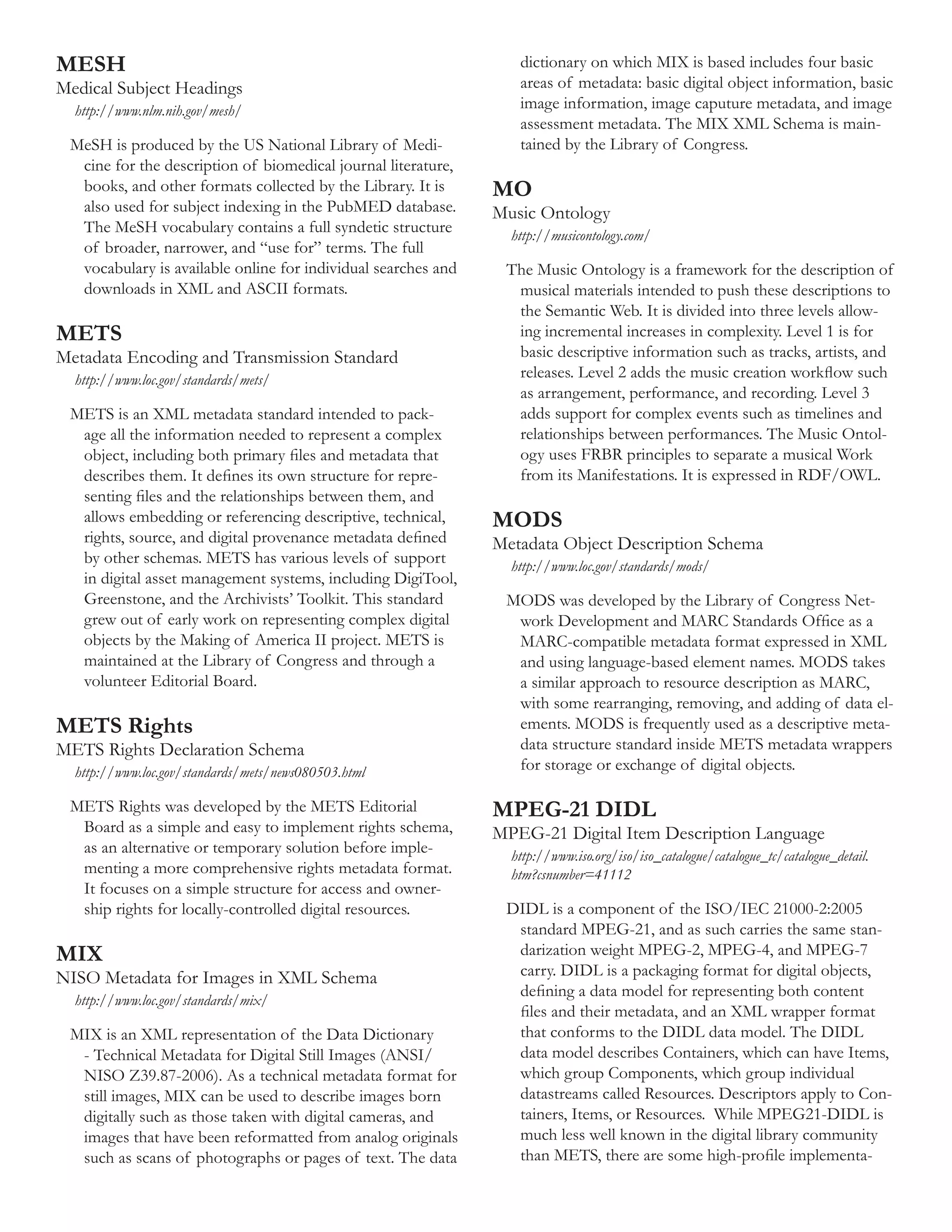 Glossary of Metadata standards | PDF