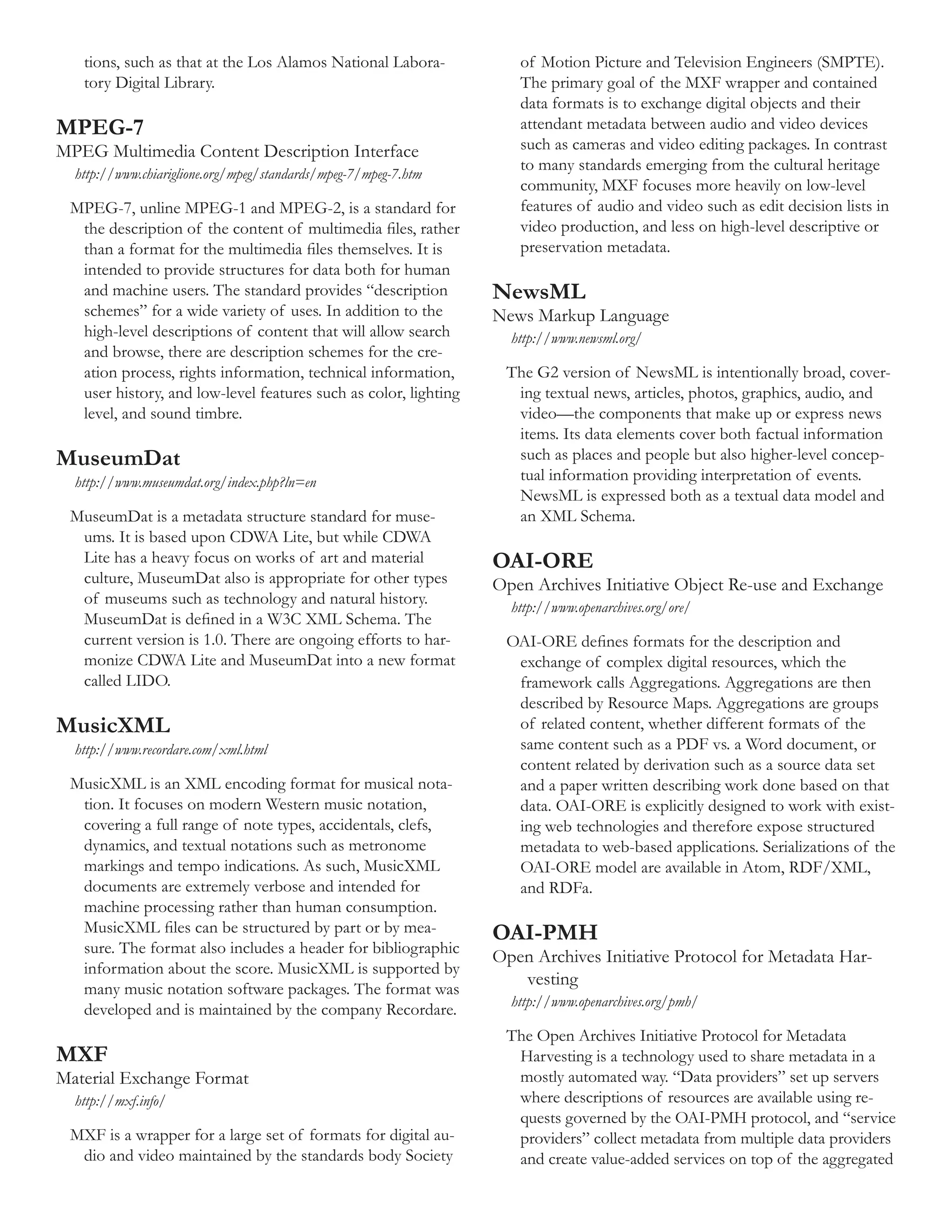 Glossary of Metadata standards | PDF