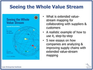Seeing the Whole Value Stream | PDF