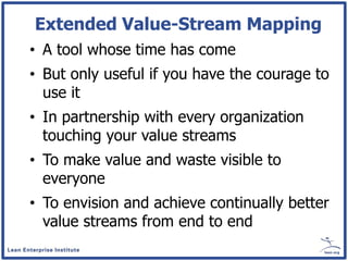 Seeing the Whole Value Stream | PDF