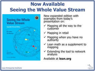 Seeing the Whole Value Stream | PDF